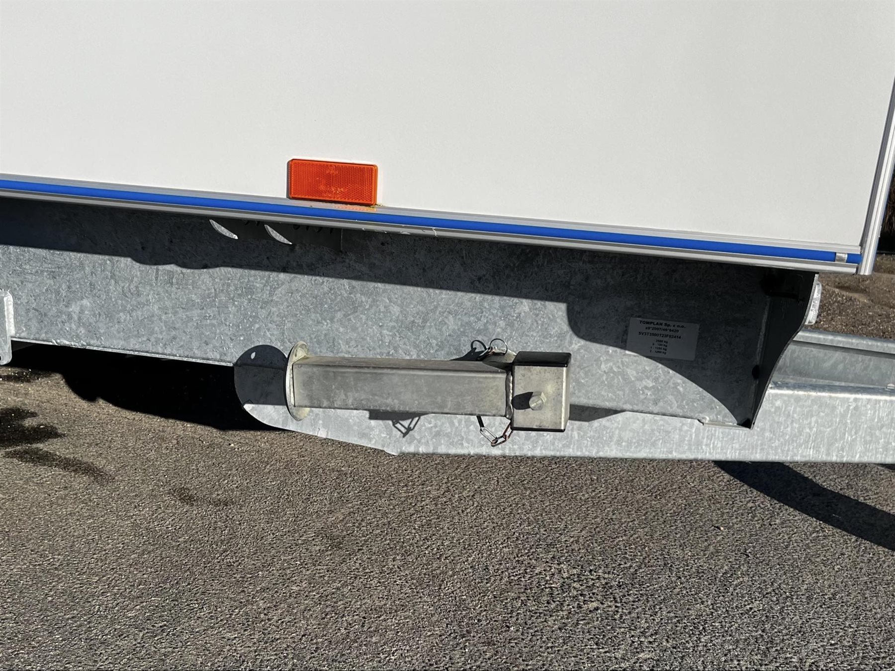TP 360-2500 cargotrailer special m/rampe og hjul under ladet